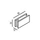 Boltari fundatie Petra, beton, 50 x 15 x 25 cm | MatHaus