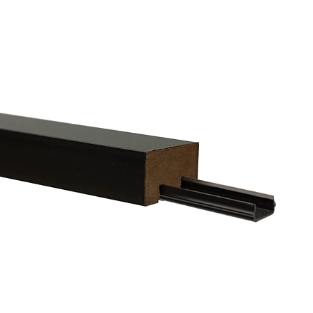 Riflaj MDF, negru, tip montare cu profil de montaj, 2800 x 30 x 20 mm ...