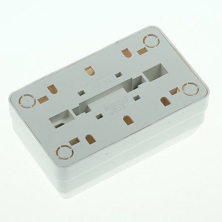 Priza dubla 2P+E Eco Premium, Comtec 2000 MF0012-85747, montaj aplicat ...
