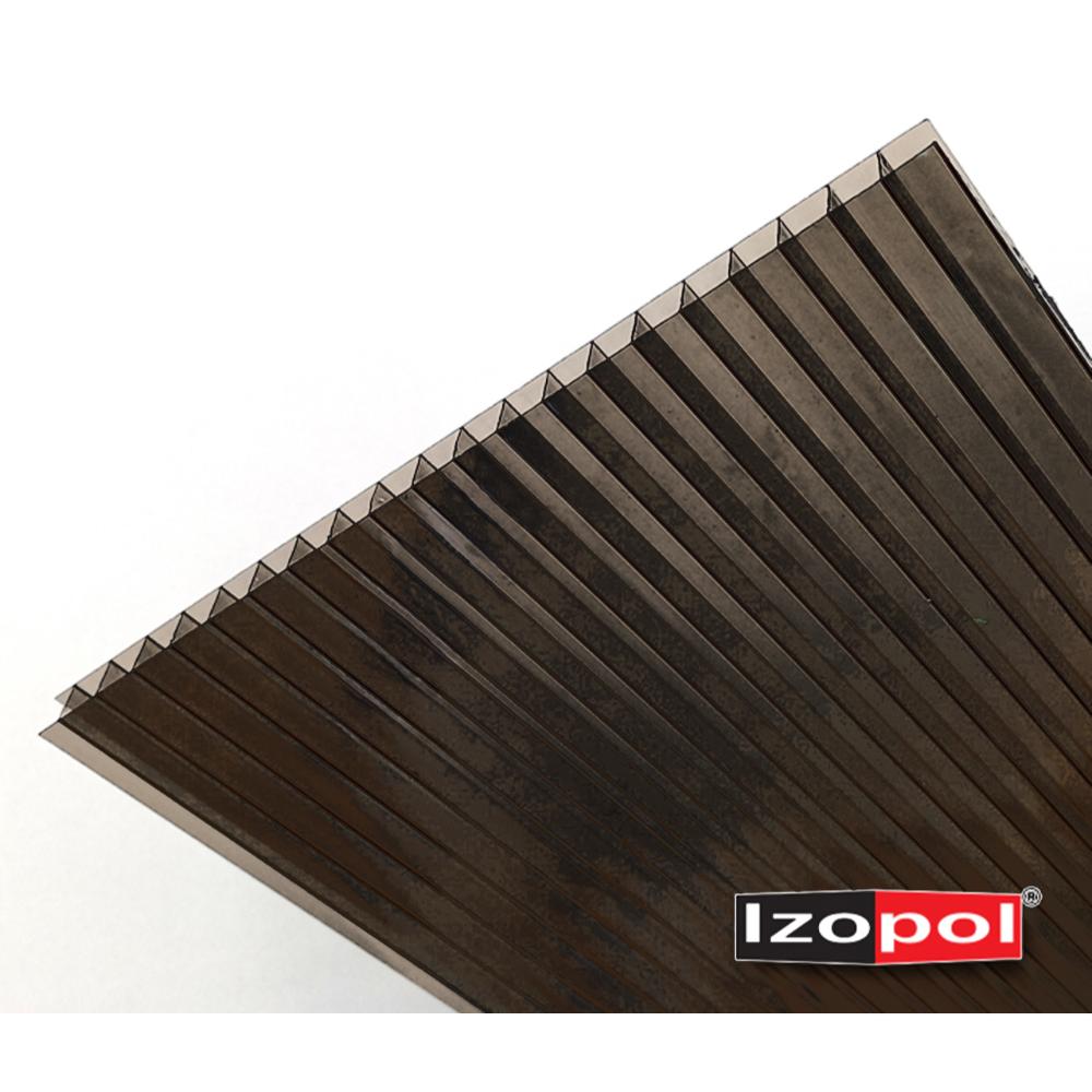 Policarbonat celular Izopol, negru, grosime 10 mm, 2.1 x 3 m | MatHaus