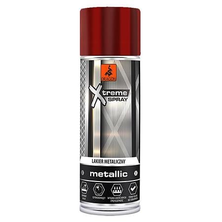 Vopsea spray metalizat Dragon Xtreme, rosu, 400 ml | MatHaus