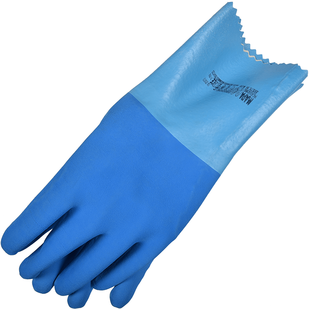Manusi de protectie antichimice Mapa Jersette 301S, cII, latex + textil ...