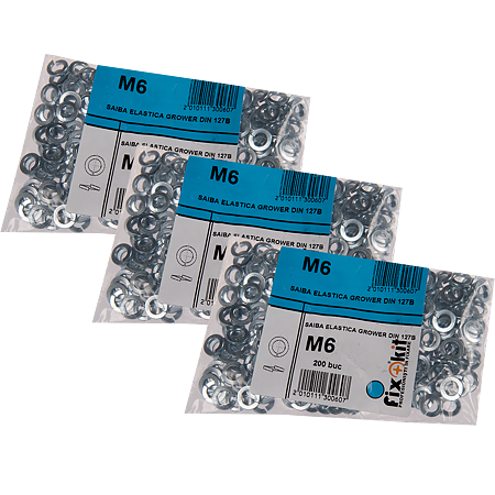 SAIBA ELASTICA GROWER, DIN 127B M6 200 | MatHaus