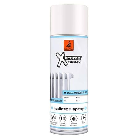 Vopsea spray calorifer Dragon X-treme, alb, interior, 400 ml | MatHaus