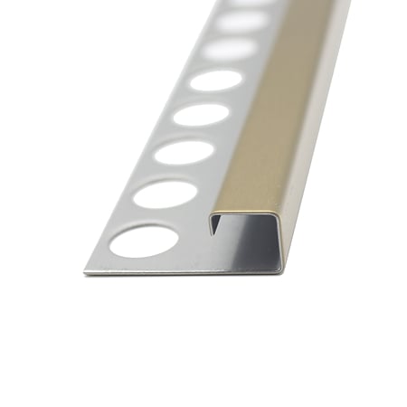 Profil SSQ B100, inox, auriu periat, 2500 x 30 mm | MatHaus