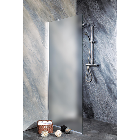 Perete fix dus / walk in Sanotechnik Sanoflex Young Crom MF70, sticla 6 ...