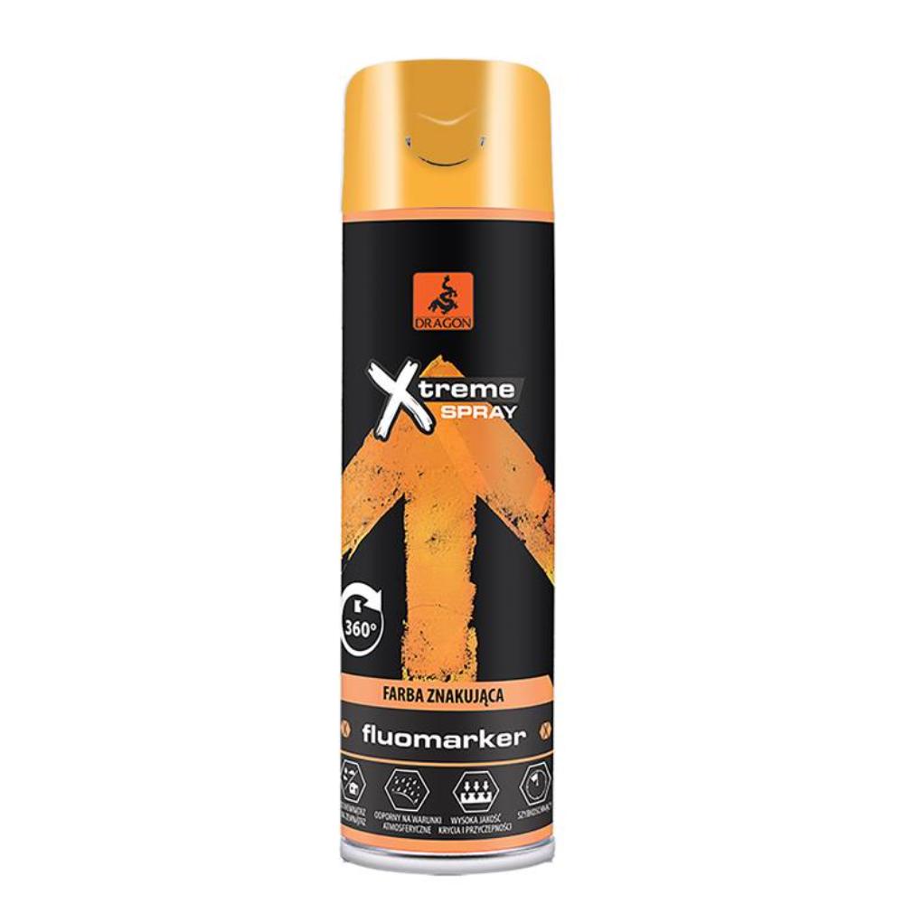 Vopsea spray fluorescenta Dragon X-treme, portocaliu, interior/exterior ...