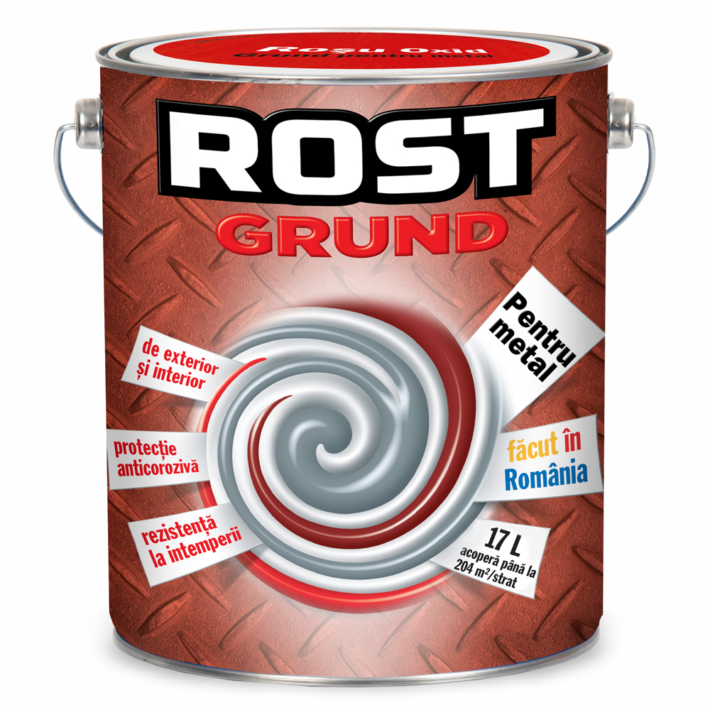 Grund Rost pentru metal, rosu oxid, 17 L | MatHaus