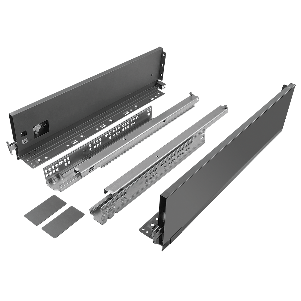 Set sertar Teko Premium 4D, otel/plastic, antracit, 350 mm | MatHaus
