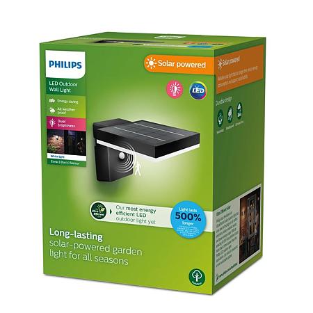 Aplica exterior Philips Zonal, incarcare solara, cu senzor, 1.3 W ...